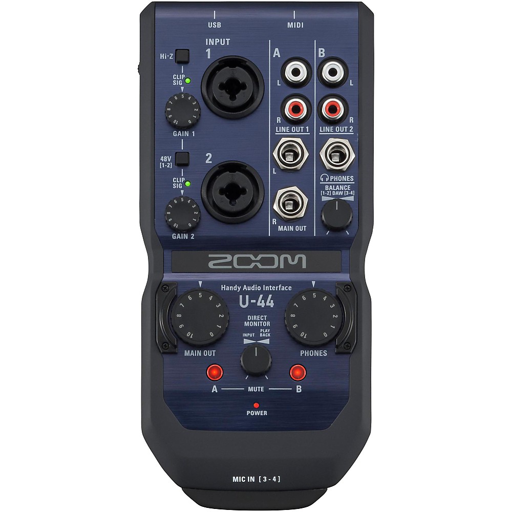 Zoom U-44 Handy Audio Interface - Musical Instruments Store: Guitars ...